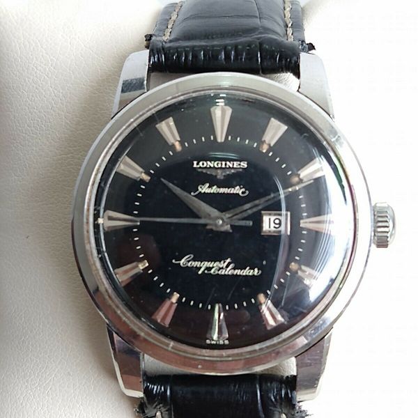 LONGINES CONQUEST CALENDAR CENTRAL AUTOMATIC GOLD COVER GOLD FISH ...