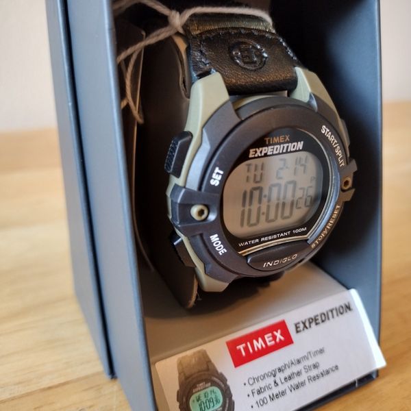 Timex Expedition Men's Watch, 100M WR, Chrono, Alarm, Timer, Indiglo ...