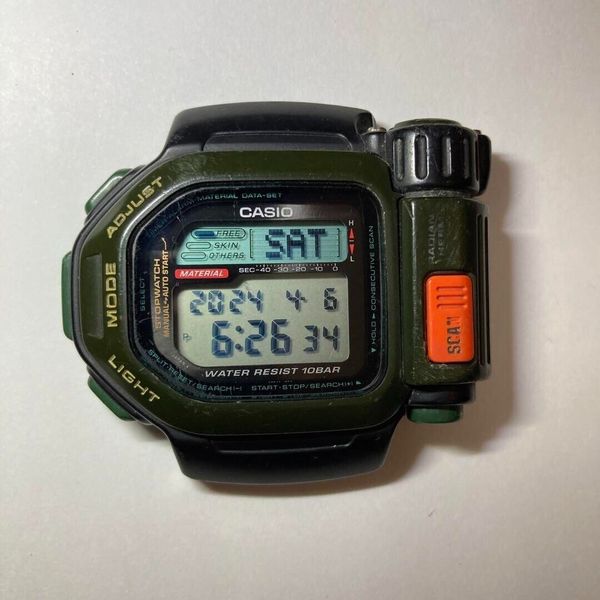 CASIO TSR-110 Thermo Scanner Digital Triple Sensor 47mm Working 1990s ...