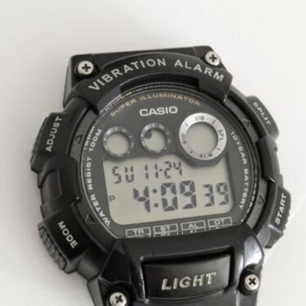 Casio Digital Watch Mens W-735H Chronograph Fully Functional - Broken ...