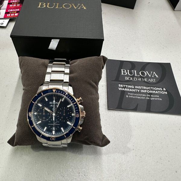 Bulova Marine Star 98B301 Chronograph Quartz Men's Watch - BRAND NEW ...