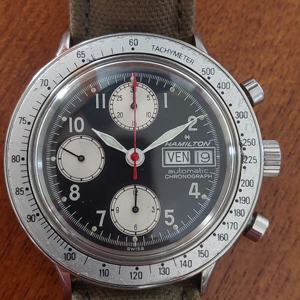 OROLOGIO HAMILTON REF. 9379 Cronografo Automatico Militare ...