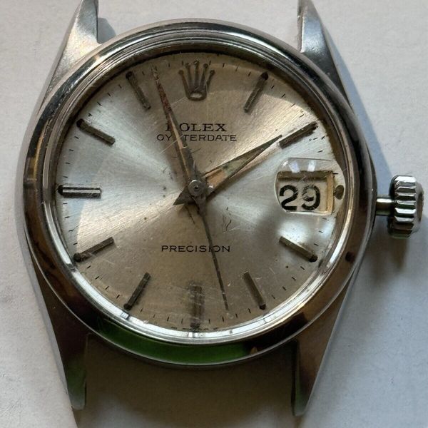 Rolex 6466 OysterDate Precision 30mm 1215 Movement For Parts Or Repair ...