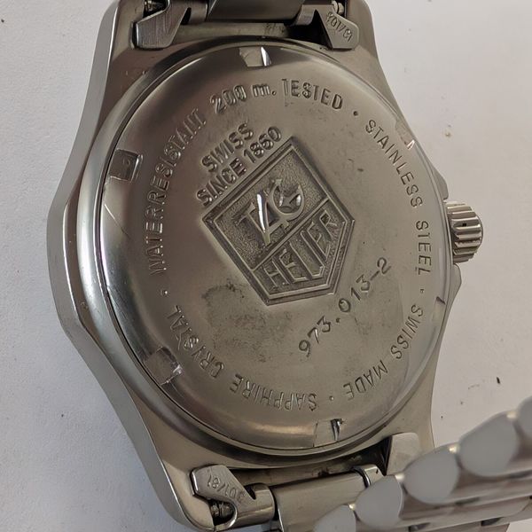 TAG HEUER 2000 SERIES 973.013 QUARTZ 200M SS WATCH FOR PARTS OR REPAIRS ...