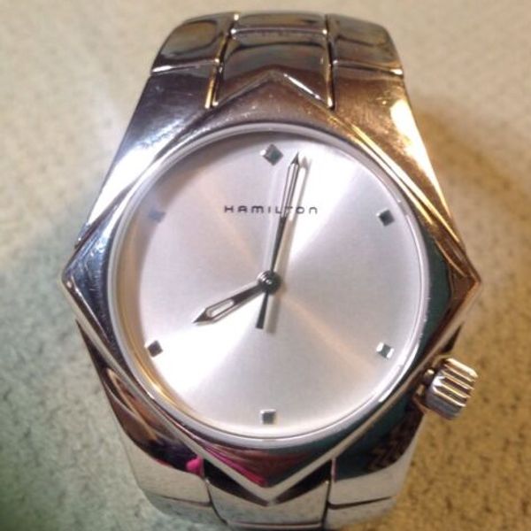 Hamilton 6355 Stainless Steel Swiss Quartz Dress Men's Watch ...