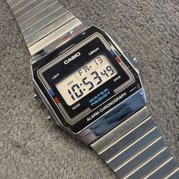 RARE Vintage Casio A156W Digital Watch | Module 590 | Japan U | Screw ...