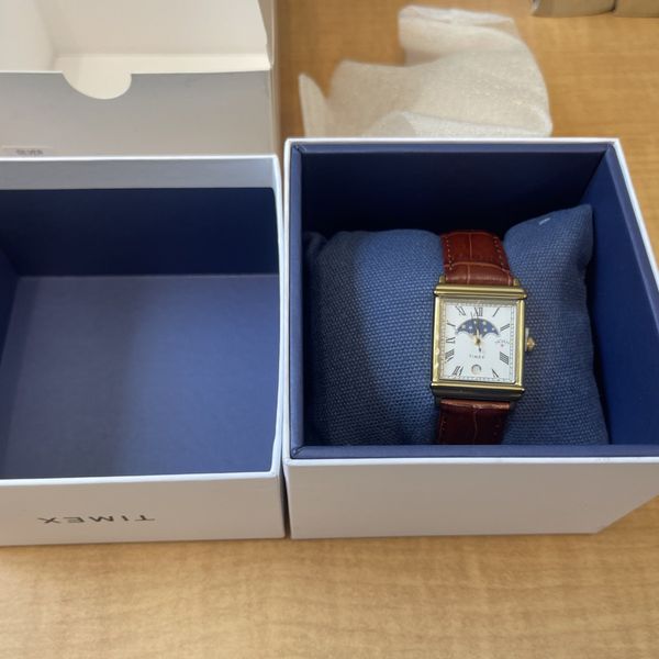 Noah x Timex Moon Phase TANK Watch Brown Leather NEW | WatchCharts ...