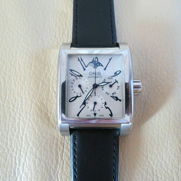 Oris Rectangular Complication 2002 Moon Phase Automatic Men`s Watch ...