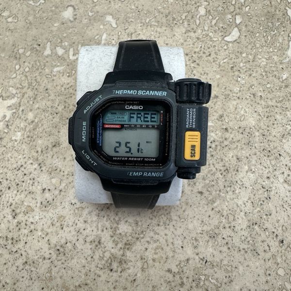 Casio TSR-100 Thermo Scanner Watch Module 1190 Very Good Condition READ ...