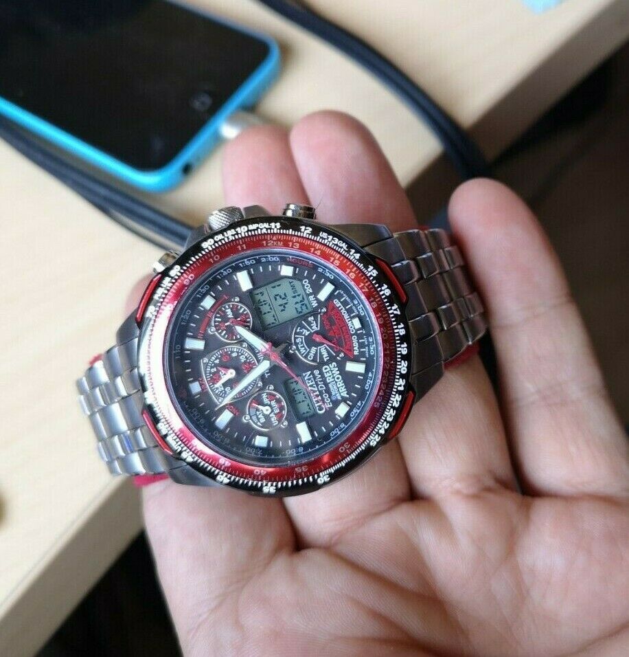 Citizen SKYHAWK RED ARROWS TITANIUM JY0110-55E | WatchCharts Marketplace