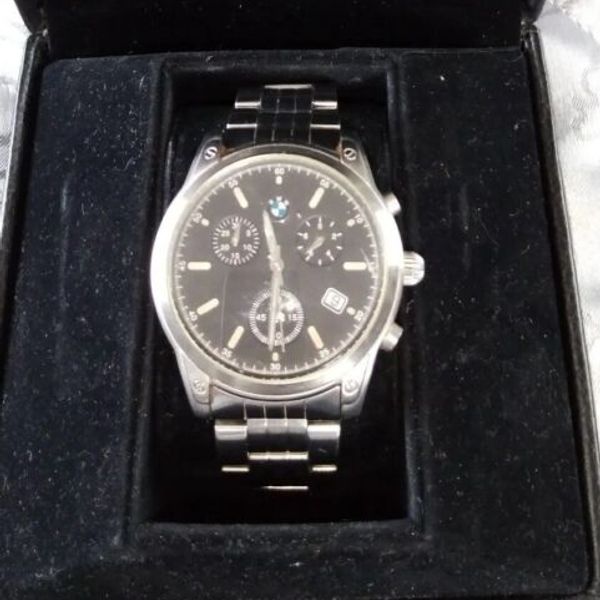 Original BMW Mens Stainless Steel Watch, ETA G10. 711 Quality Timepiece ...