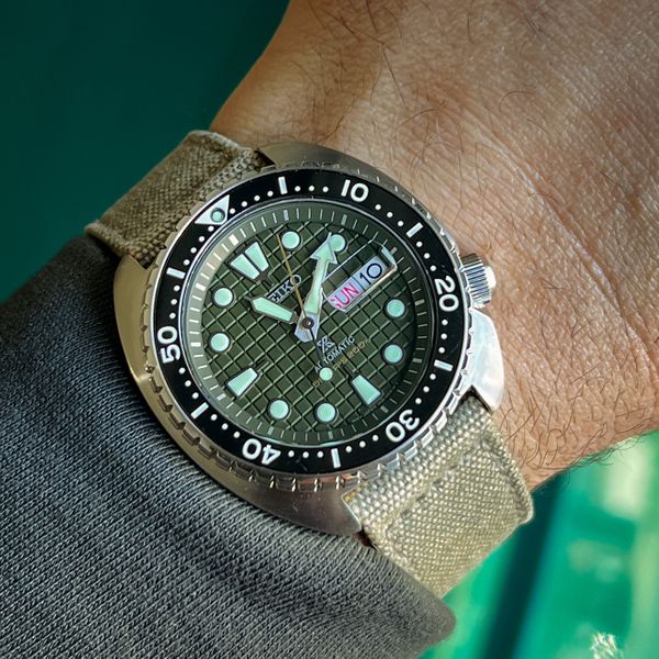 [$295 USD] FS: Seiko SRPE05 King Turtle Green Grenade Dial | WatchCharts