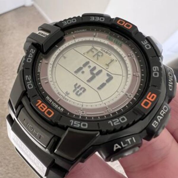 Casio ProTrek PRG270-1CR Solar Triple Sensor Watch - Black/Grey | WatchCharts Marketplace