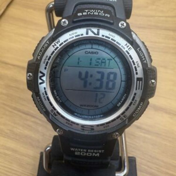 Casio Twin Sensor Compass Digital Watch - SGW-100 / SGW100-1V - New ...