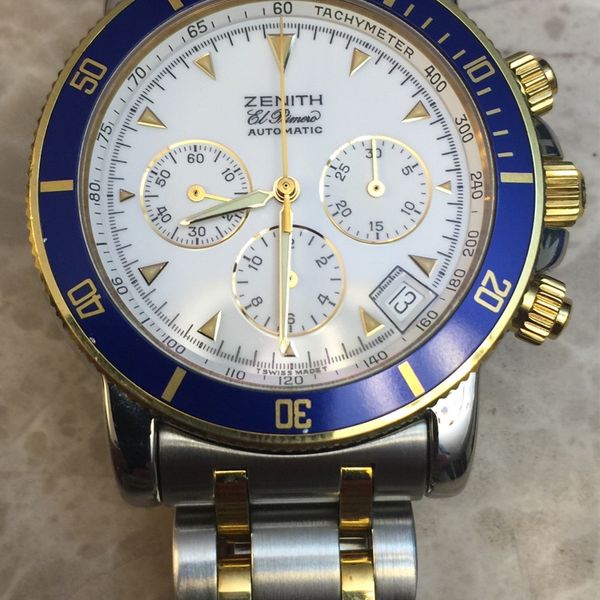 Zenith Rainbow El Primero Chronograph SS/18K Full Set | WatchCharts ...