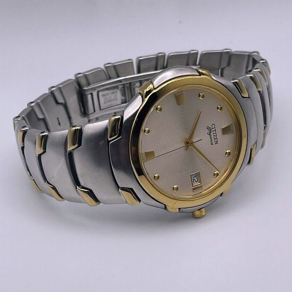 Citizen Elegance Unisex Quartz Watch, Date Window, Two-Tone Stainless ...