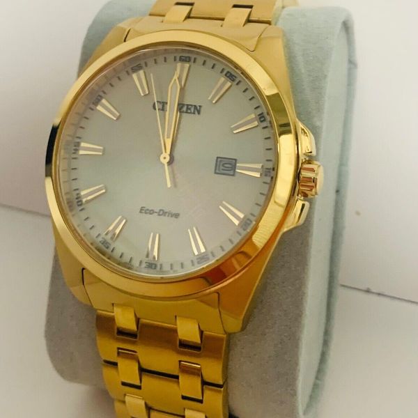 CITIZEN PEYTEN ECO-DRIVE BM7532-54P GOLD-TONE STAINLESS STEEL WATCH 40 ...