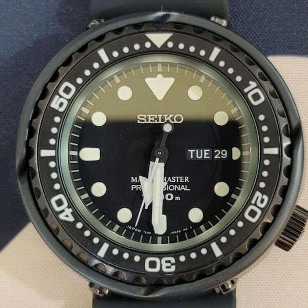 Seiko SBBN025 Darth Tuna Ceramic and Titanium Case Isofrane Strap USA ...