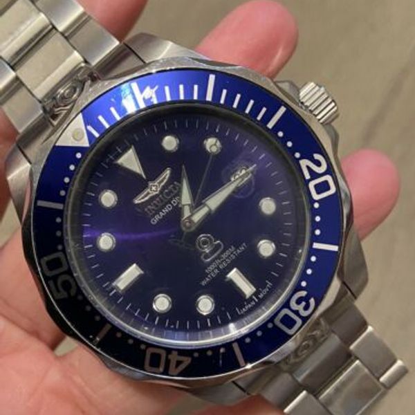 Invicta Grand Diver Mens Automatic Watch With Date WR300M Model No.3045 ...