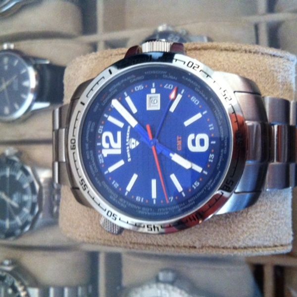 FS: Swiss Legend World Timer Blue Dial Swiss Quartz - $60 Free Shipping ...