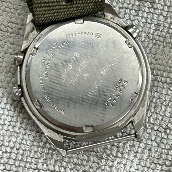 PRICE DROP Seiko 'Gen 2' RAF Military Issue Watch Chrono - New Battery ...