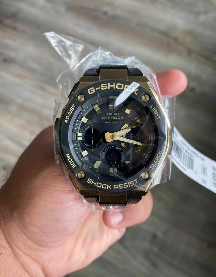 G-SHOCK GST-S100G-1AC GSTEEL SERIES BLACK& GOLD TOUGH SOLAR | WatchCharts