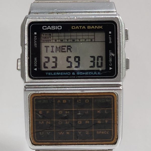 Casio DBC-610 Digital Data Bank Telememo Calculator Men's Watch 1985 Vintage | WatchCharts ...