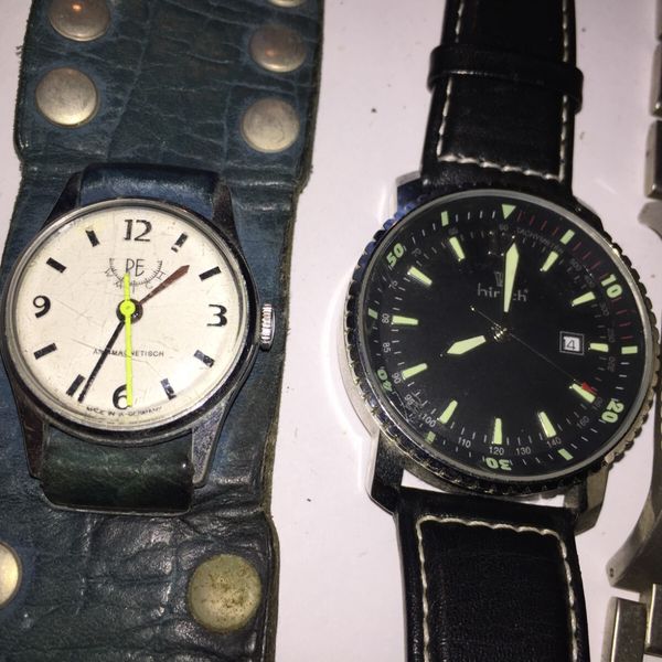 6 Watches Men's Watches Junghans Mega-Adec-Hirsch-Diehl Compact-IMAGE ...