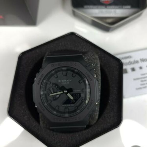 CASIO G-SHOCK Carbon Core Guard Black Watch GShock GA-2100-1A1 ...