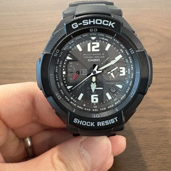 Casio G-SHOCK SKY COCKPIT GW-3000BB Solar with shortened rubber strap ...