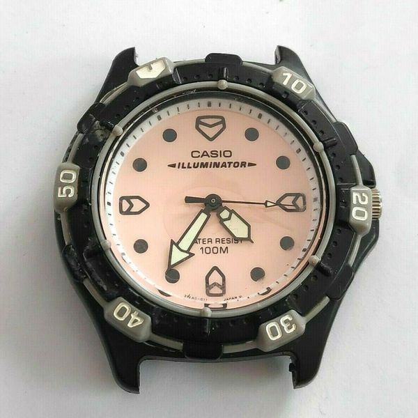 VINTAGE CASIO ILLUMINATOR MD-202 MARLIN 100M WATCH JAPAN... RARE ! NR ...