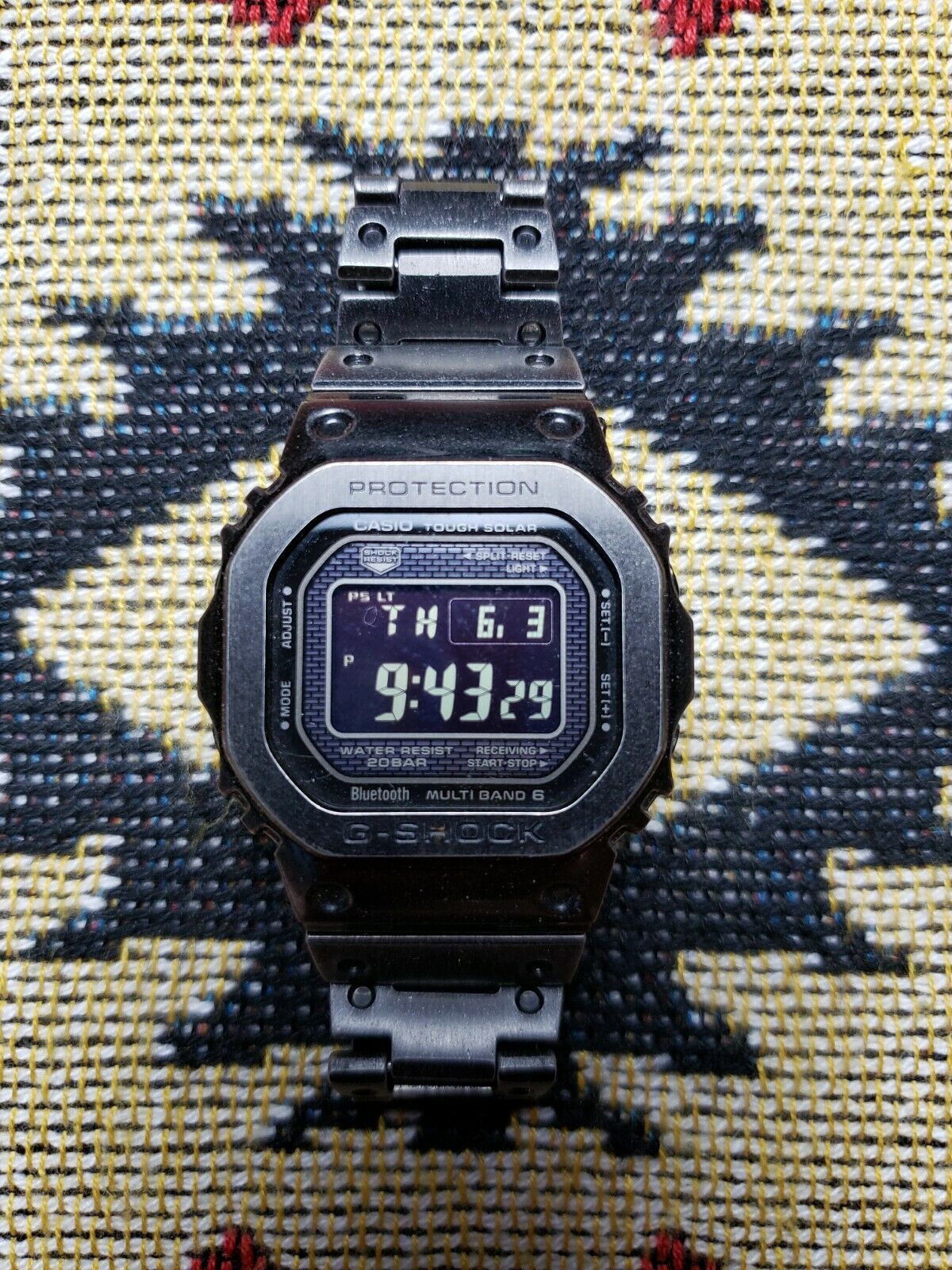 Limited Edition Casio G-Shock Full Metal Black Aged IP Watch GMW-B5000V ...