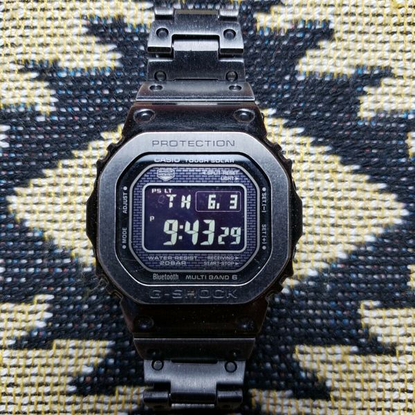 Limited Edition Casio G-Shock Full Metal Black Aged IP Watch GMW-B5000V ...
