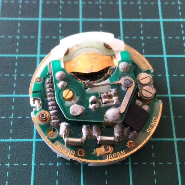 Vintage Seiko 0634 B Lc Lcd Digital Watch Circuit / Movement ...