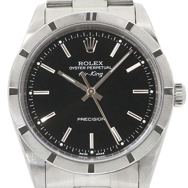 [ROLEX] [Engine Turned Bezel] [OH / Finished] Rolex "Air King" 14010M ...