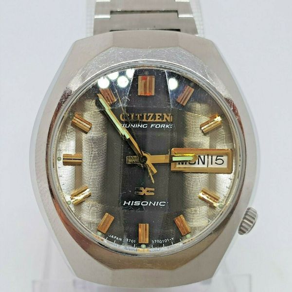 Vintage Citizen Hisonic 3701A Tuning Fork watch - runs well - stunning ...
