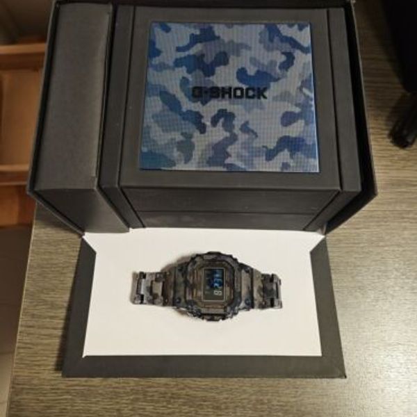 Casio G-Shock FULL METAL TITANIUM Blue Camo Lmtd Edition Watch ...