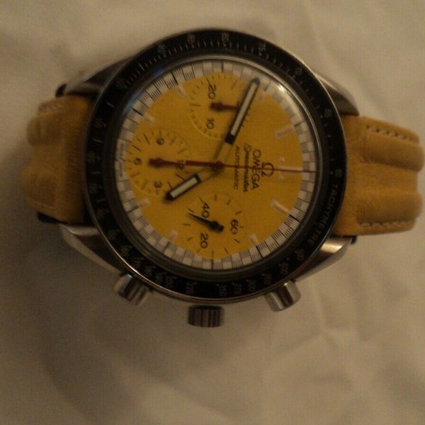 Omega Speedmaster Michael Schumacher Yellow Dial Watch | WatchCharts ...
