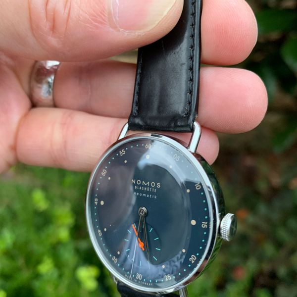 FS: Nomos Metro Neomatik Midnight Blue Ref. 1110 with box and papers ...