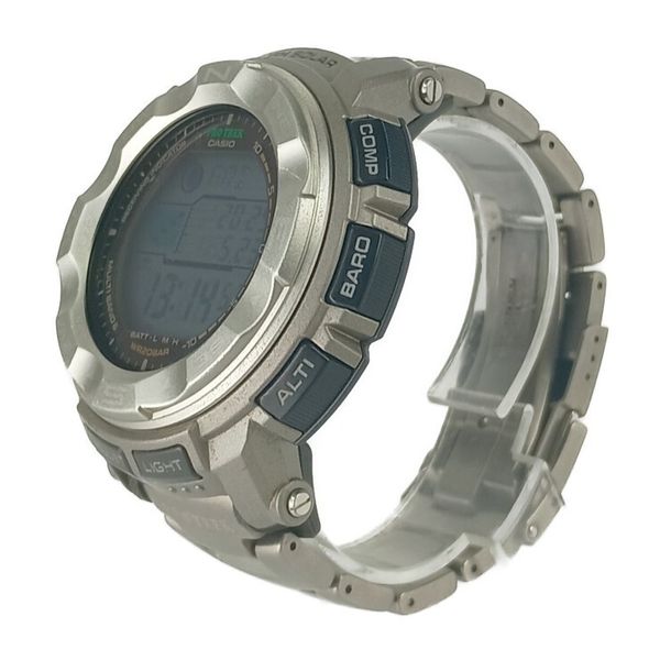 Casio Watch Pro Trek PRW-2500T Silver Resin Stainless Steel Titanium ...