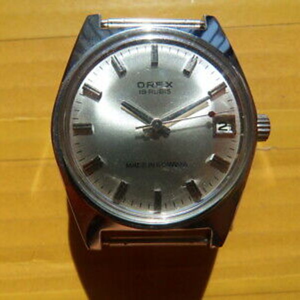 Old Stock Brand New OREX 19 RUBIS Manual Men's Watch,ST5B,CHINA ROMANIA ...