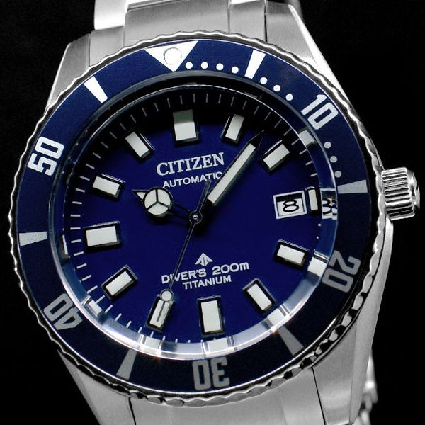 Citizen Fujitsubo Super Titanium Promaster Automatic Sapphire Blue Dial ...