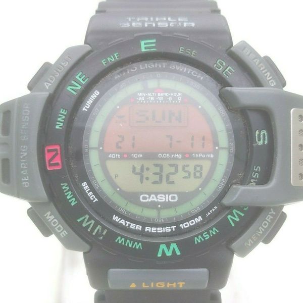 CASIO ProTrek PRT- 40 Triple Sensor Module 1470 Digital Japan Men's ...