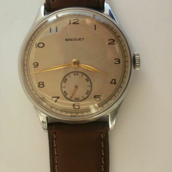 Breguet 38,2 mm.large and thin men's Calatrava Cal.1130 vintage big ...