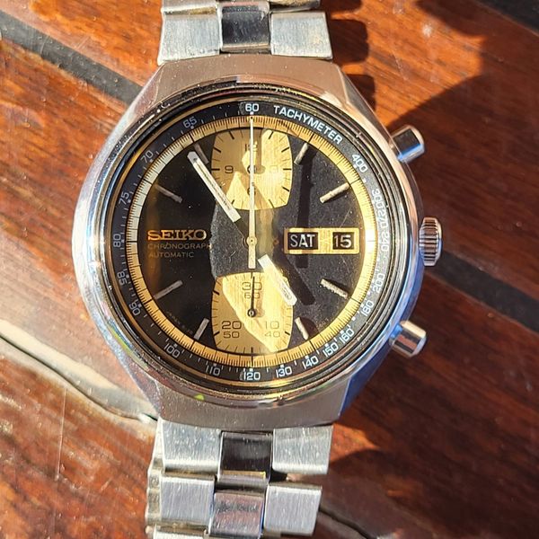 Seiko 6138-8030 "John Player Special" Gold/black Dial Cronograph ...