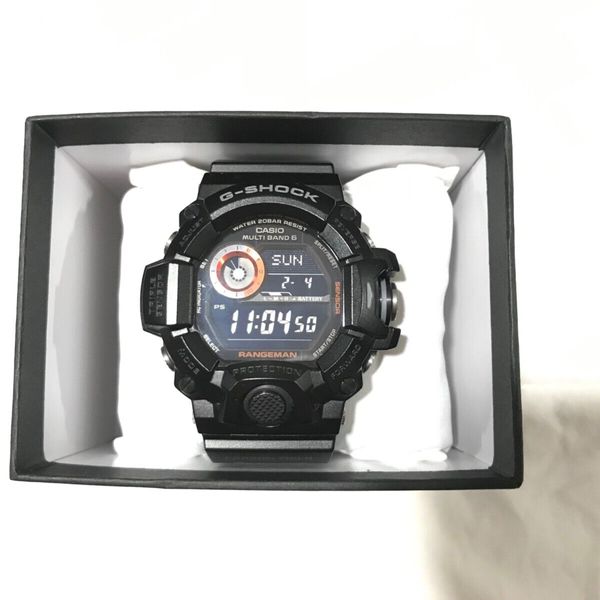Casio G-Shock GW-9400BJ Rangeman Multi Band 6 Blk Carbon Fiber Mns ...