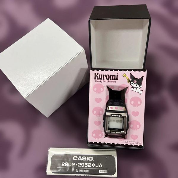 Casio Baby-G Kuromi Sanrio Collab Digital Watch Black Pink Used ...