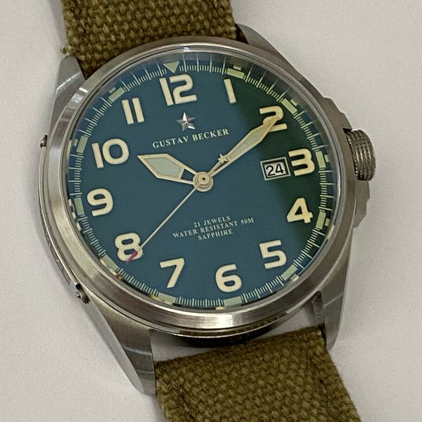 Sugess Gustav Becker "Tank Watch" w/ Seiko Automatic Movement ...