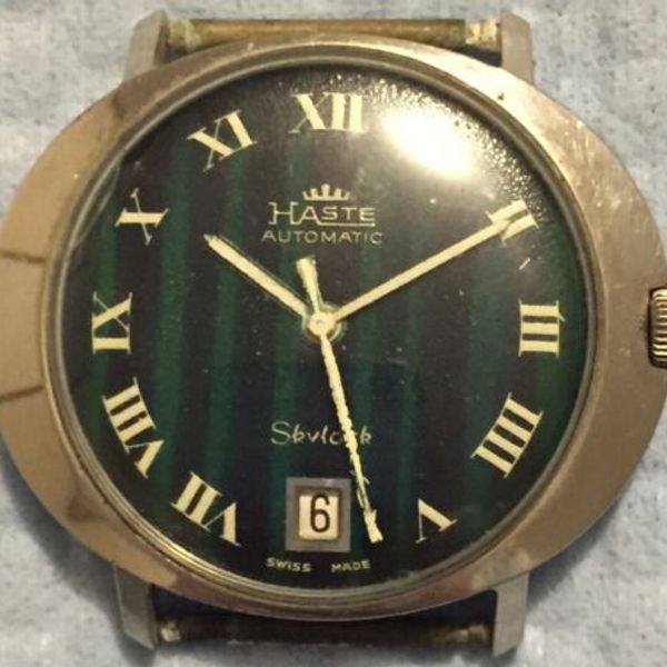 Haste Skylark Stainless Steel Vintage Mens Watch. For Repair. Non ...