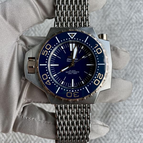 FS Omega Blue Dial Ploprof Stainless Steel Rose Gold | WatchCharts